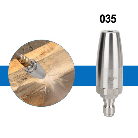 Rotating Pressure Washer Turbine Nozzle Hot Cold Water With 1/4" Quick ...