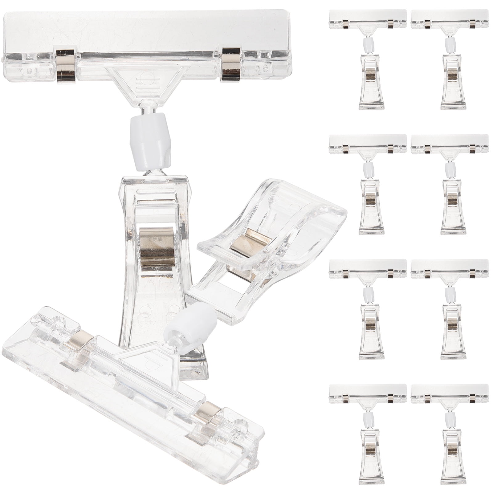Rotating Price Folder 10 Pcs Double Sided Clips Tag Holders Labels ...