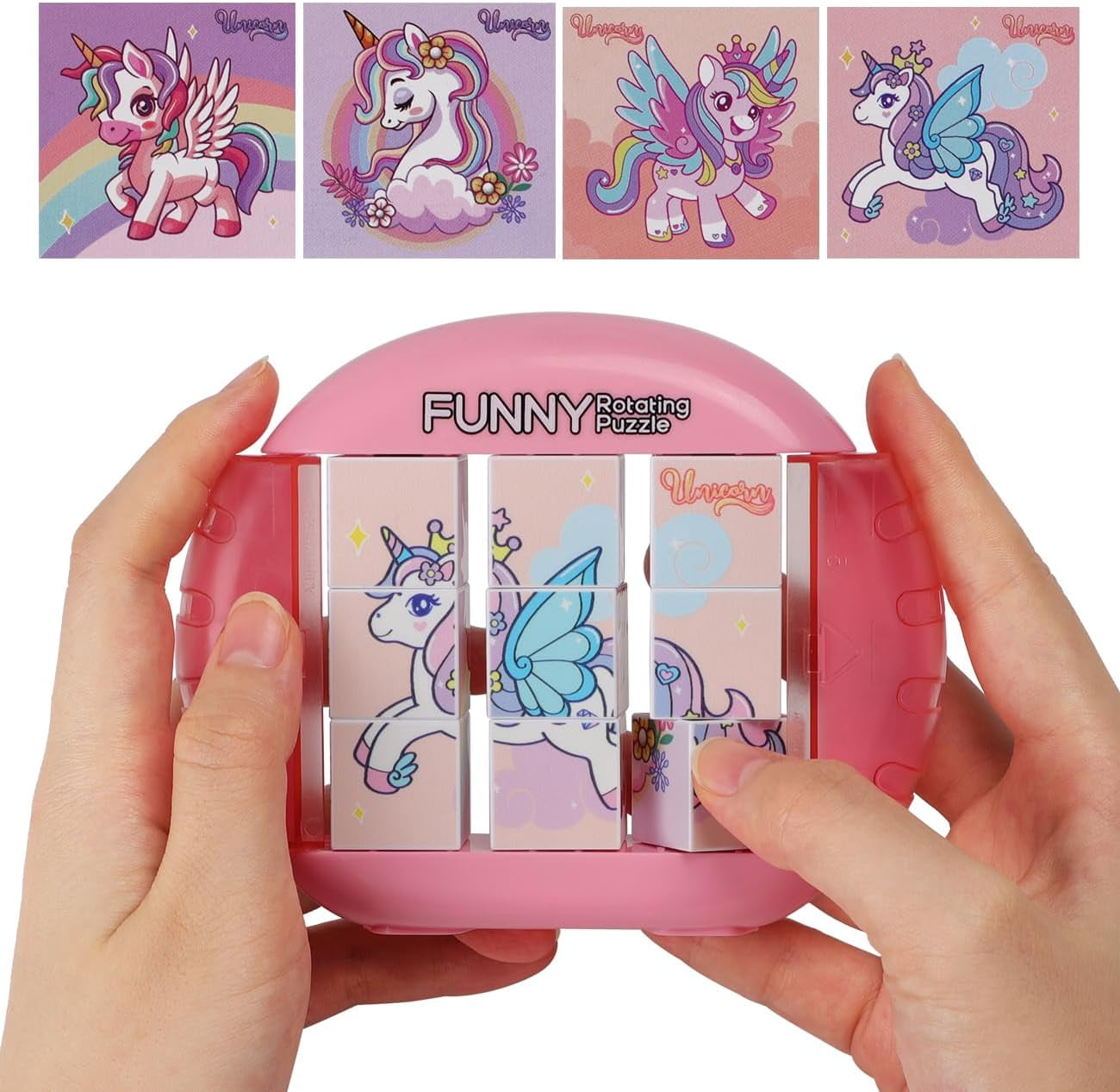 Rotating Puzzle for Kids 3 4 5 6 7 8 Year Old, 4 Puzzles in 1, Toddlers ...