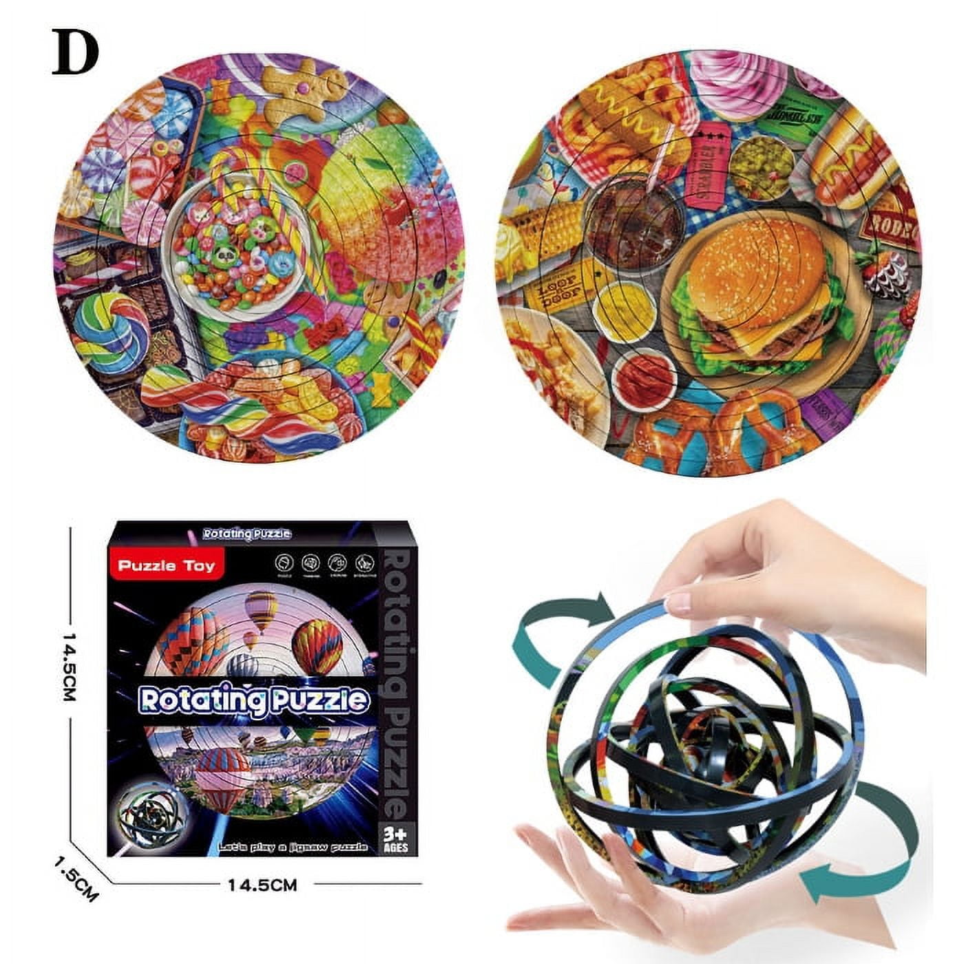 Rotating Puzzle Toys Children's Educational Stress Relief 3D ...