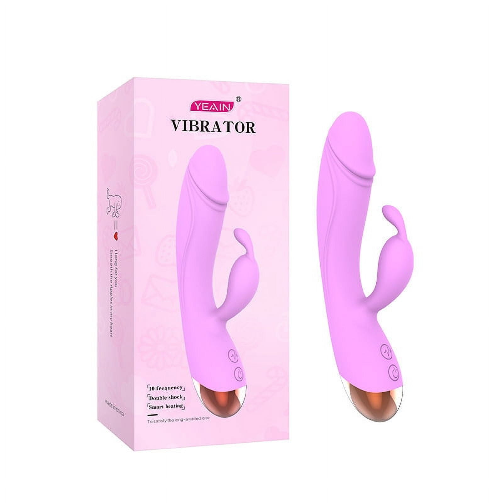 Rotating Rabbit Vibrator With Dual Motors G Spot Clitoris Stimulation