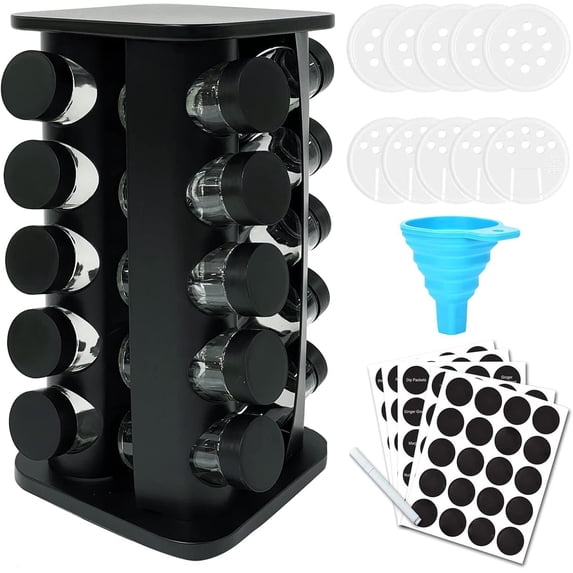 Rotating Rack, Rack Organizer for Cabinet, Rack with Jars(20-Jar ...