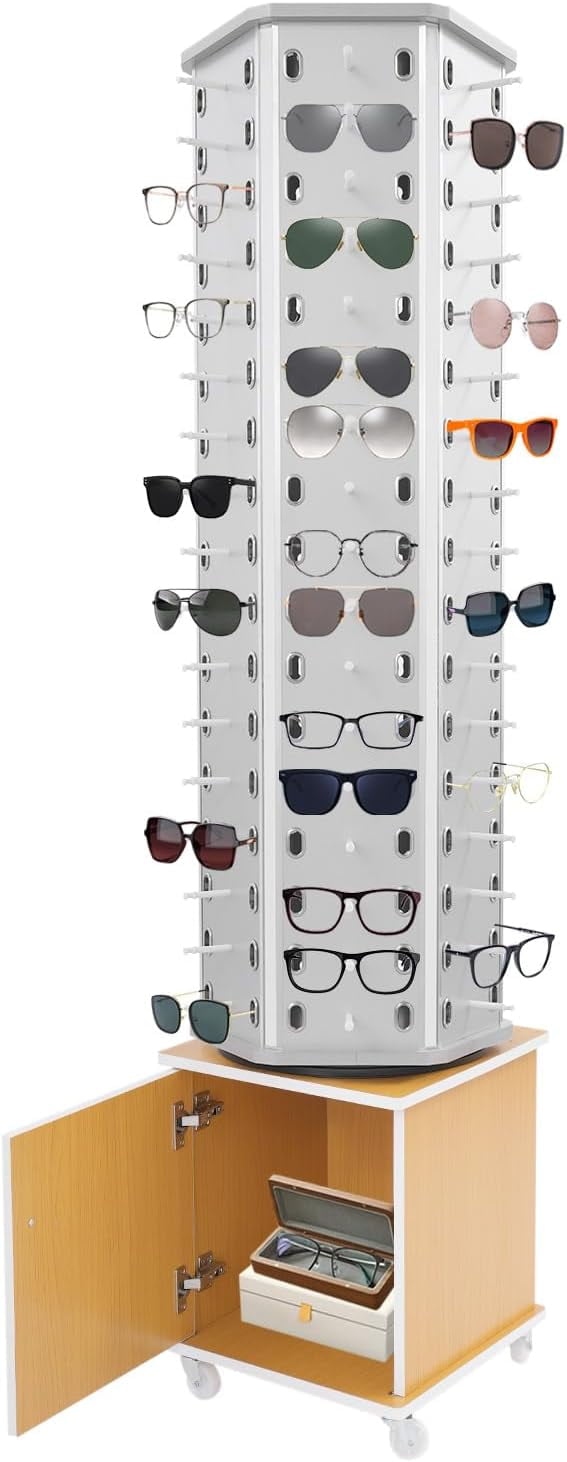 102 Pairs Rotating Retail Eyeglasses Display Rack Stand Floor-standing ...
