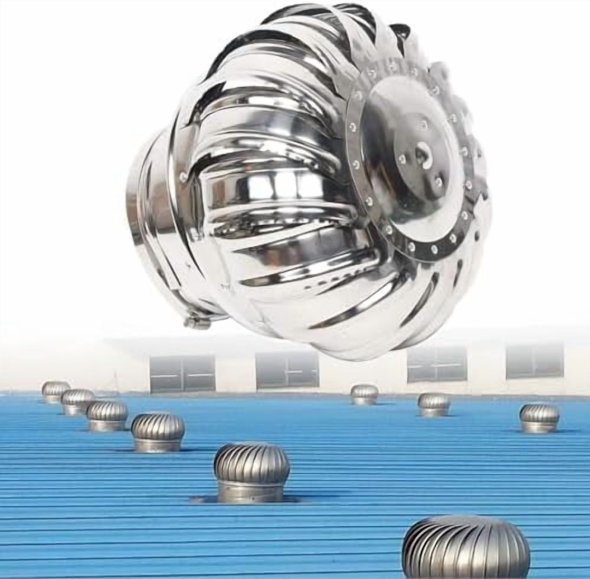 Rotating Roof Vents, 304 Stainless Steel Roof Ventilator, Round Air ...