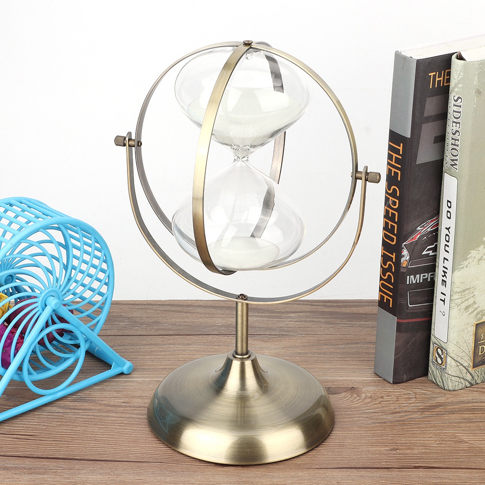 Rotating Sand Clock Home Decoration Hourglass Timer Accessory Timing ...