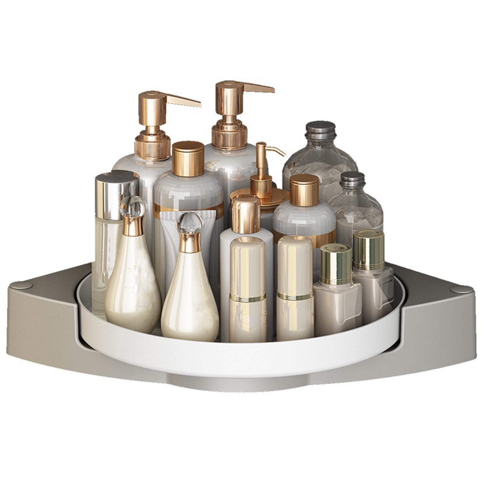 Rotating Shelf, Storage Organizer with Water-Resistant, No-Assembly ...