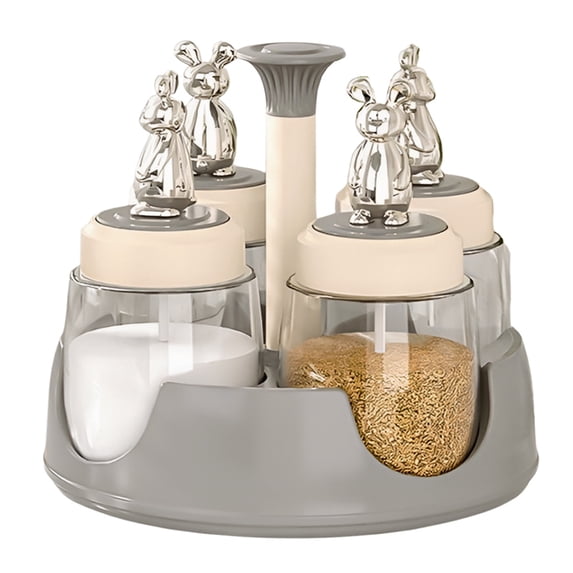 Rotating Spice Jar Household Spice Container Combination Spice Bottle ...