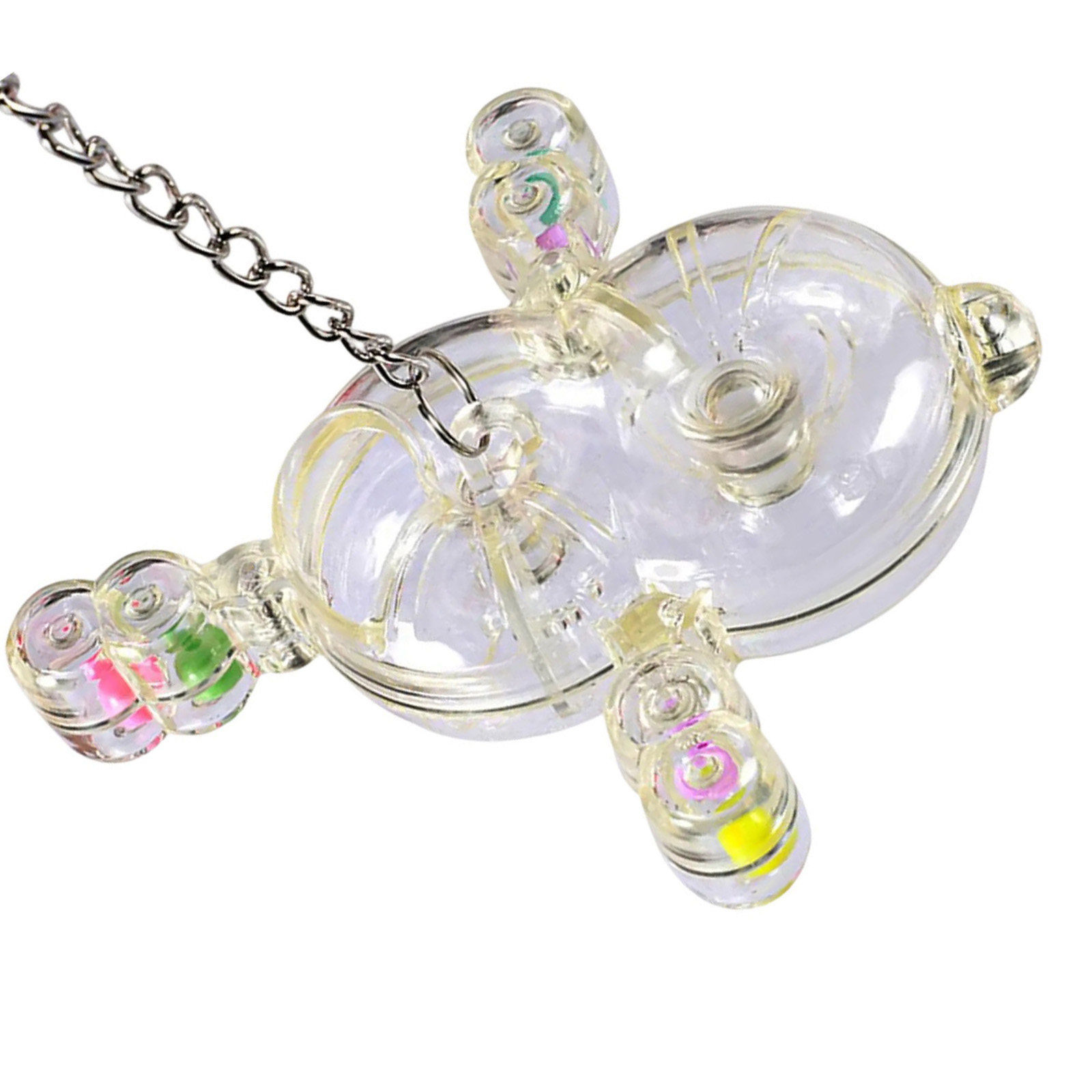 Rotating Spinner Parrots Feeder Toy Clear Spinner Feeding Station with ...