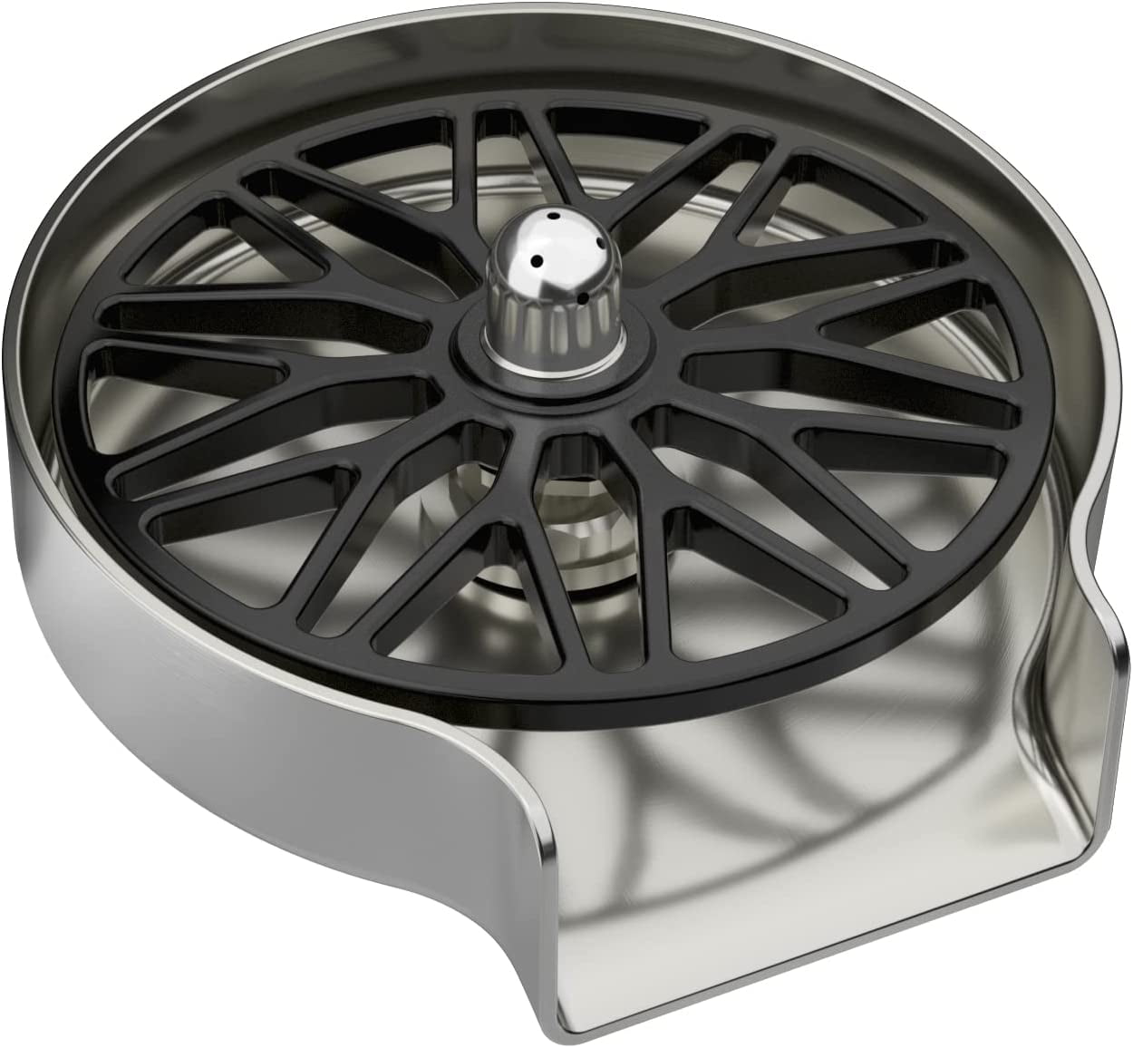 Rotating Spout Glass Rinser for Kitchen Sink Stainless Steel Cup Washer ...