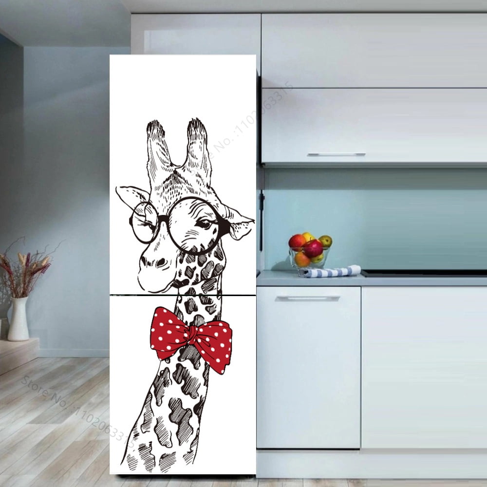 Rotating Stairs Fridge Stickers Adhesive Full Door Cover for ...