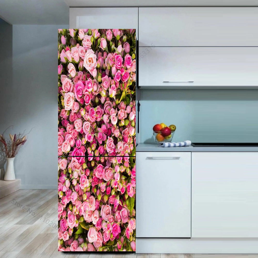 Rotating Stairs Fridge Stickers Adhesive Full Door Cover for ...