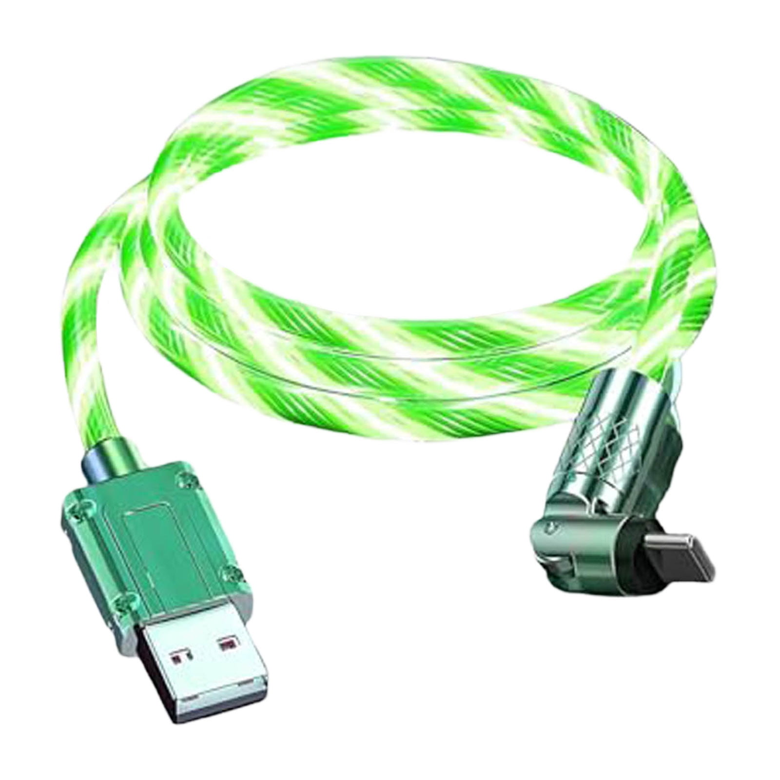 Rotating Streamer Data Rotating Lighted Fast Charge Cord With Flowing ...