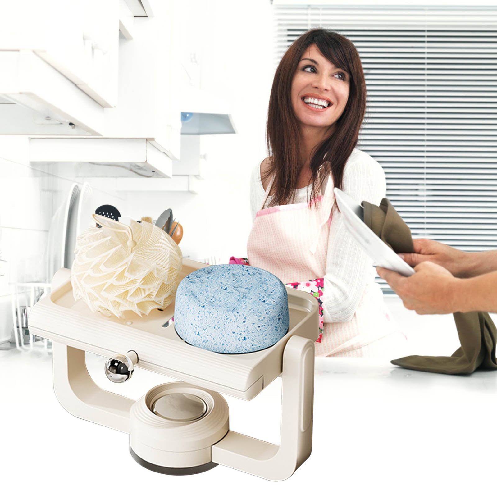 Rotating Suction Cup Soap Holder, Stainless Steel Construction, Easy ...