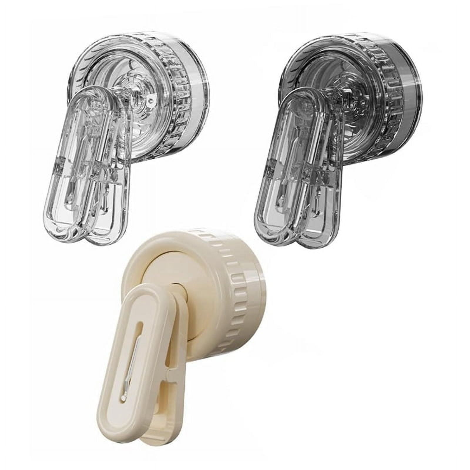Rotating Suction Cup Storage Clips Hooks,3PCS Multiple Clamp for ...