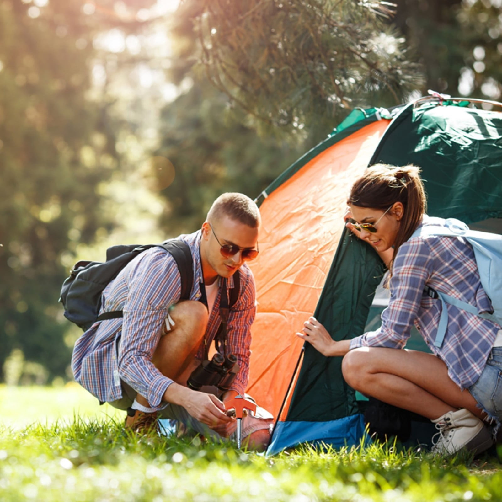 Rotating Tent Nails Tent Nails Sturdy Steel Nails With Threaded And ...