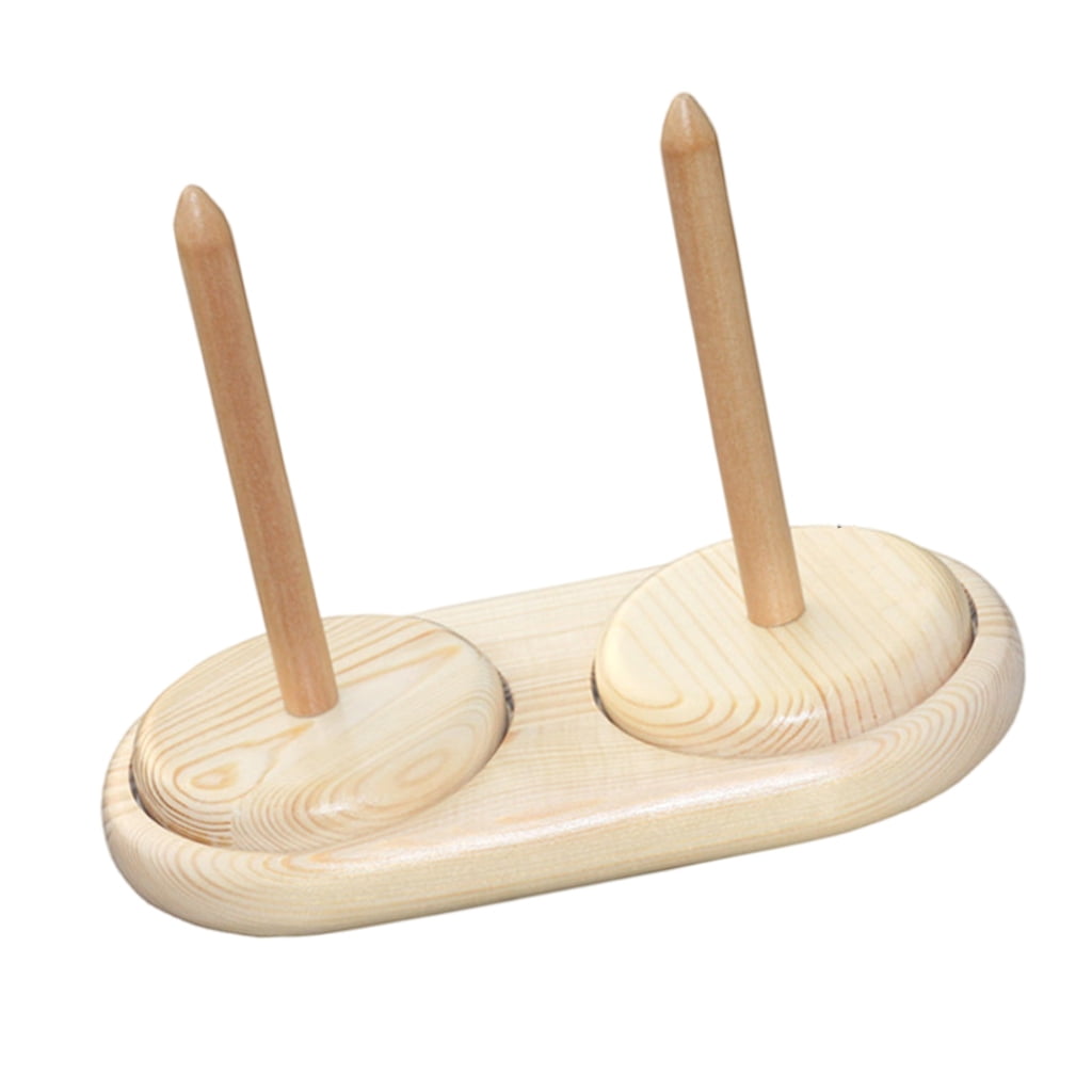 Rotating Thread Spool Holder Wood Yarn Holder Yarn Dispenser Rotatable ...