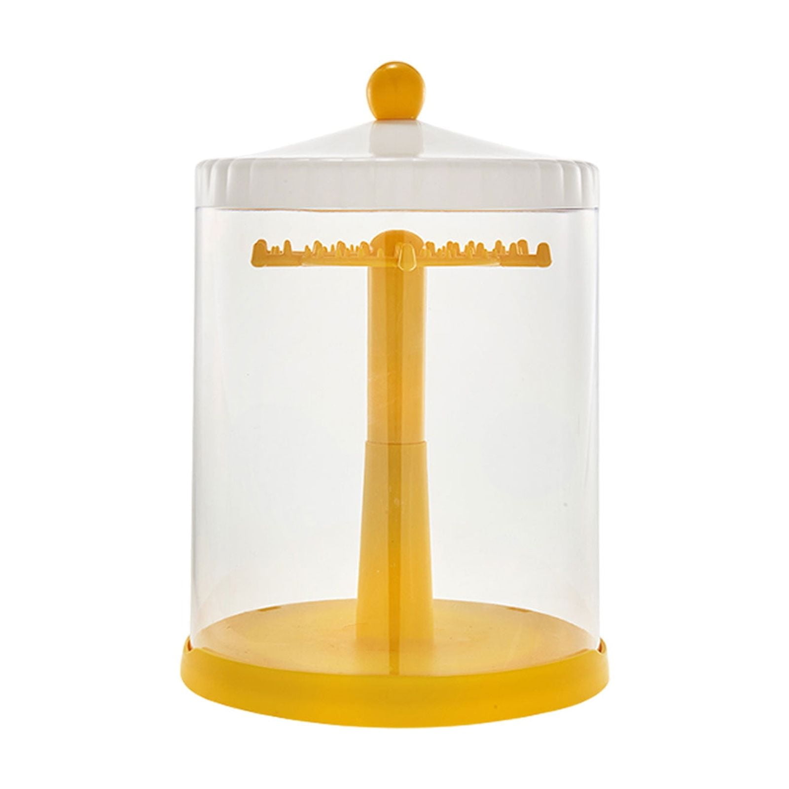 Rotating Toy Storage Box Transparent Small Statue Display Cabinet ...