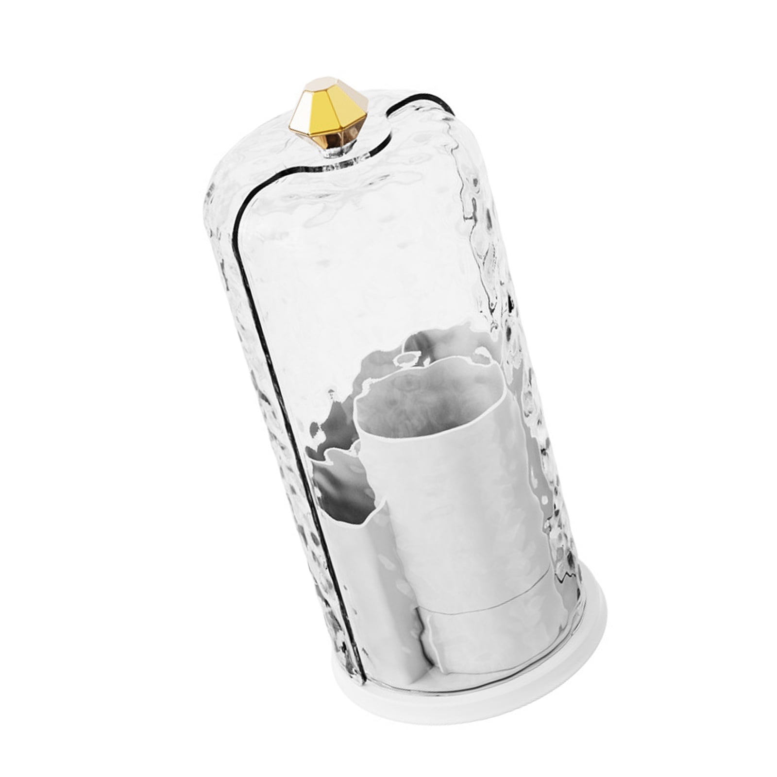 Rotating Transparent Cosmetic Carousel with Multi-Compartment Design ...