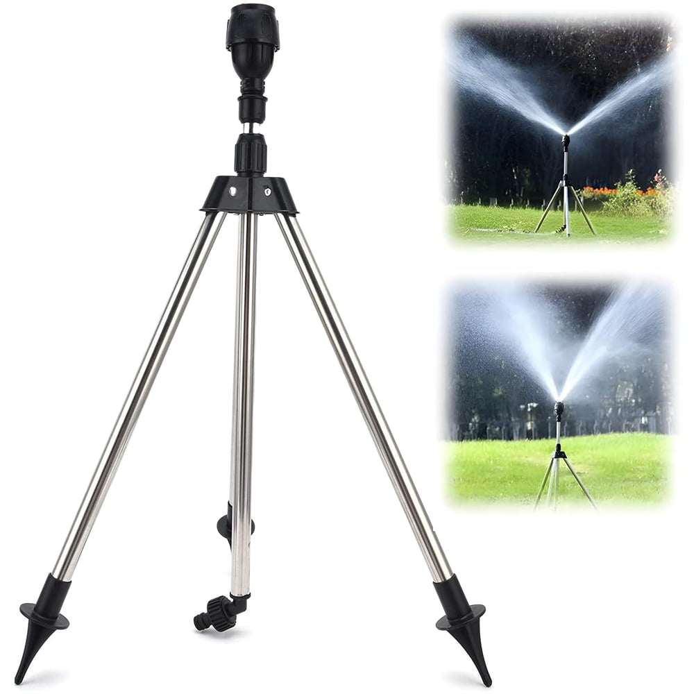 Rotating Tripod Sprinkler, 360 Degree Automatic Rotating Irrigation ...