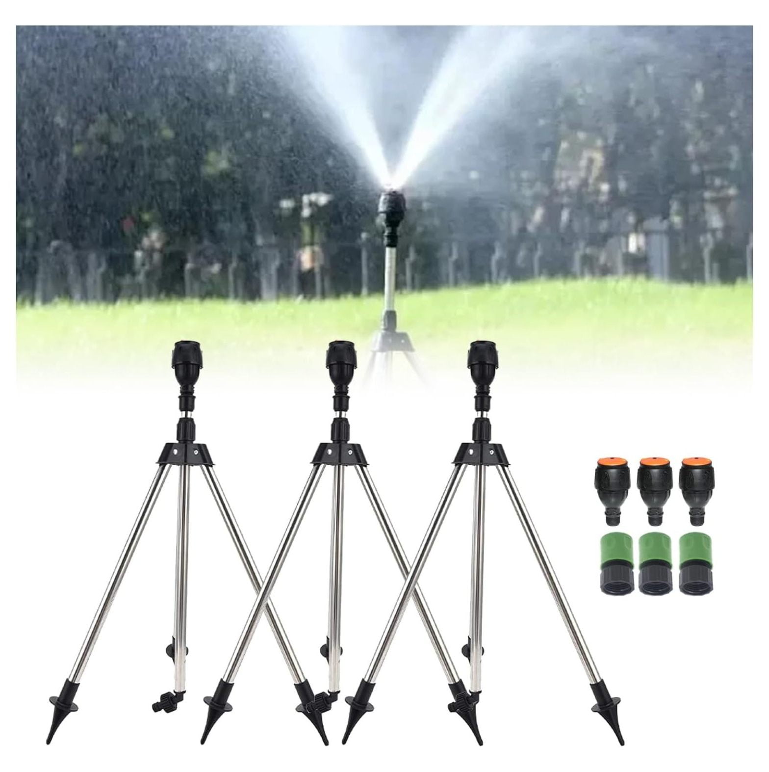Rotating Tripod Sprinkler, 360 Degree Rotating Tripod Sprinkler, Tripod ...