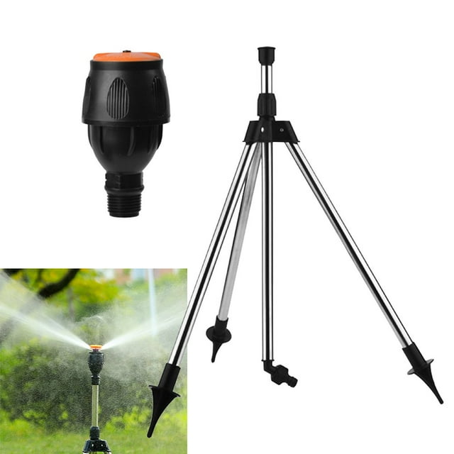 Rotating Tripod Sprinkler Stainless Steel Garden Automatic Rotary ...