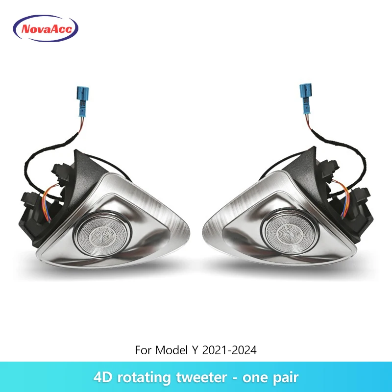 Rotating Tweeter LED Ambient Speaker for Tesla Model Y 3 Highland 2024 ...