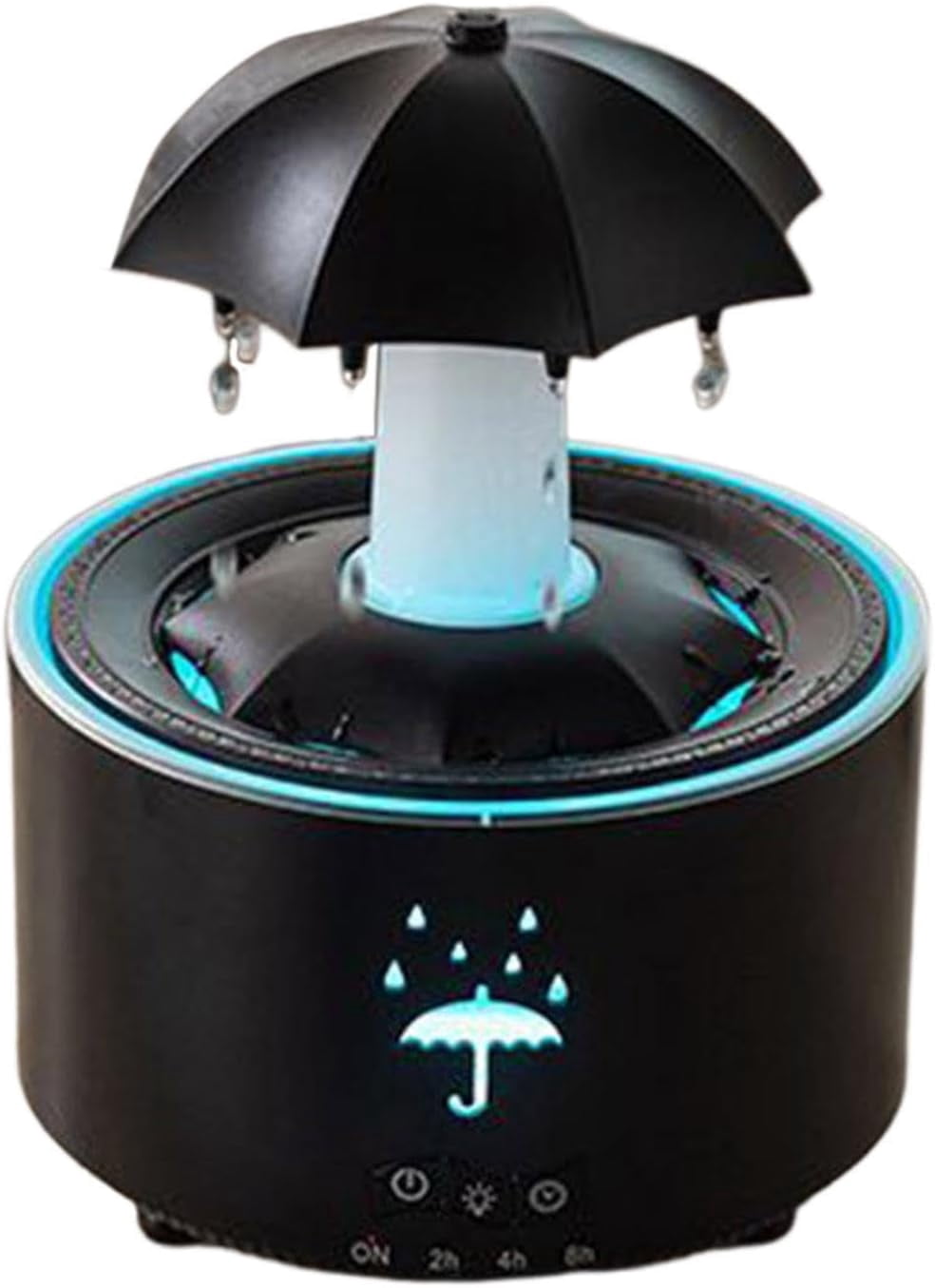 Rotating Umbrella Diffuser with Water Droplets 7 Color LED Aromatherapy ...