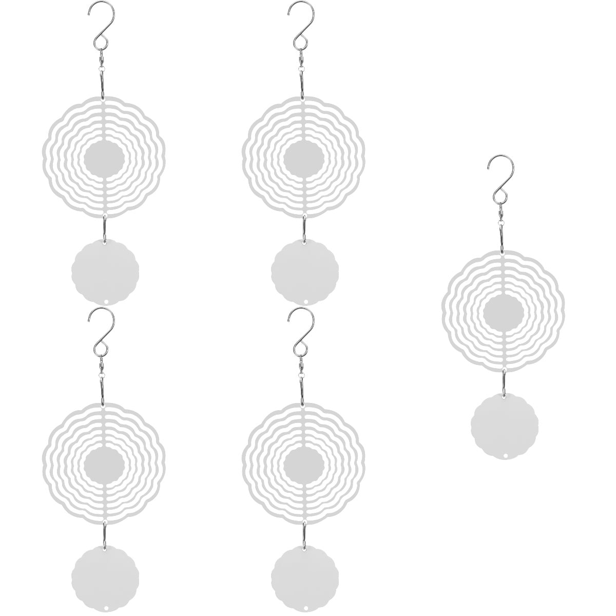 Rotating Wind Chime 5 Count Porch Spinner Decoration Chimes Outdoor ...