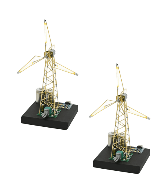 Rotating Windmill Night Light, DIY Rotating Copper Wire Windmill Night ...