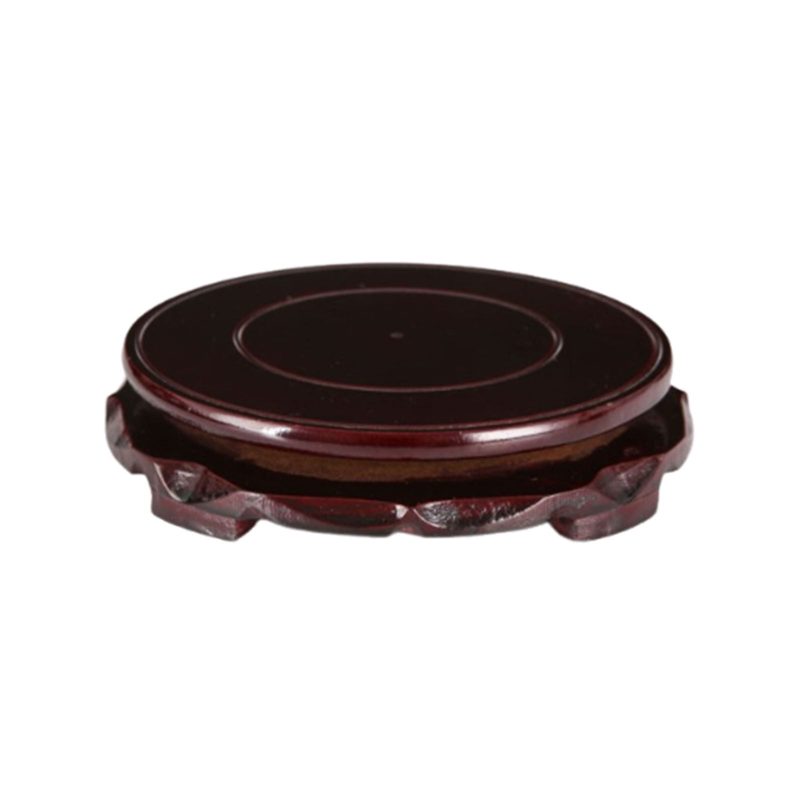 Rotating Wooden Display Stand for Flower Pots Fish Tanks Vases 360 ...