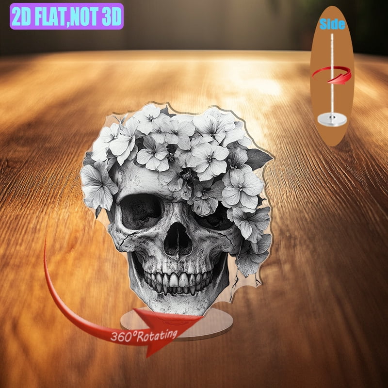Rotating acrylic decoration featuring a hyper-realistic aggressive ...