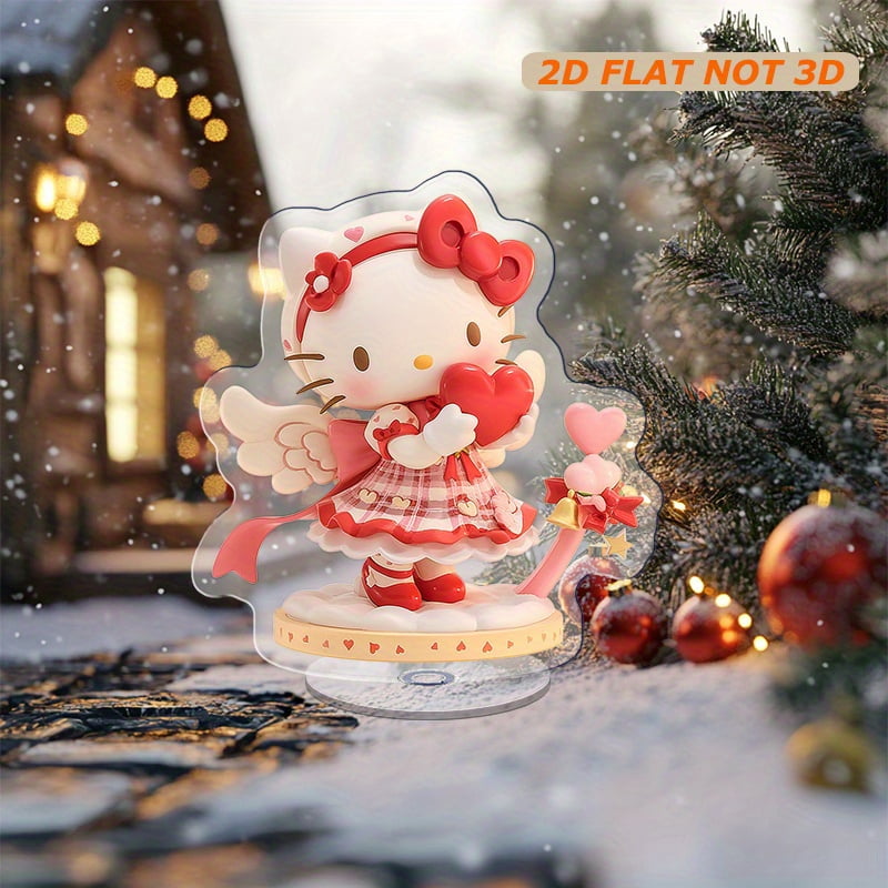 Rotating acrylic display features a Cupid-inspired Hello Kitty with ...