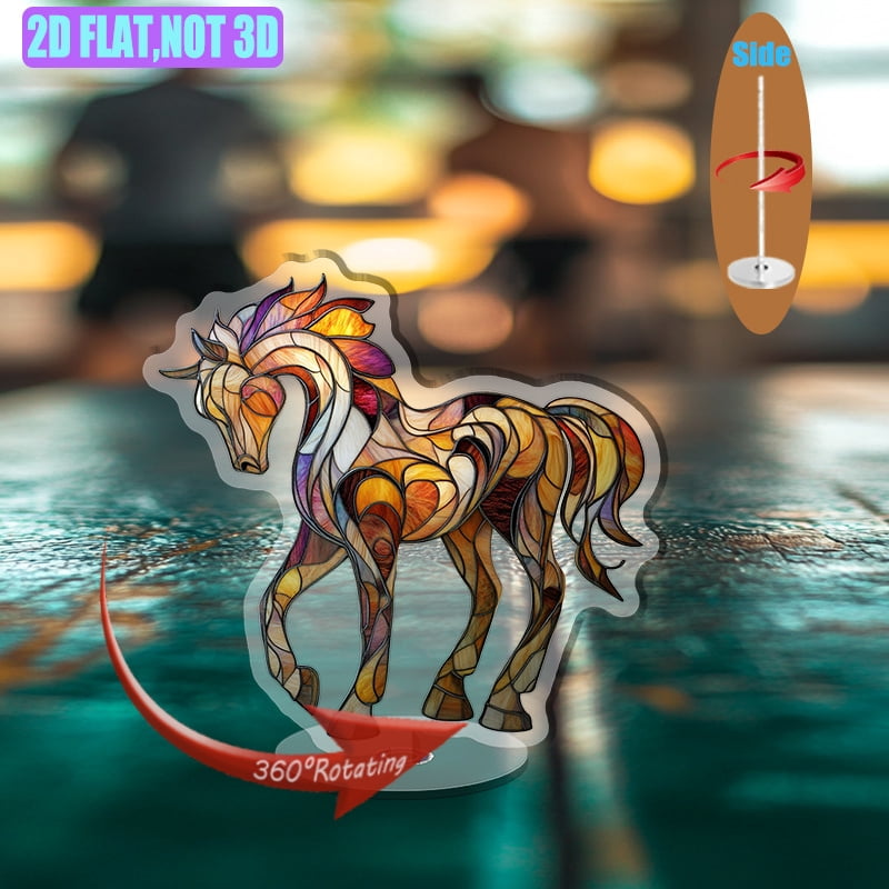 Rotating acrylic display features a beautifully crafted centaur in rich ...