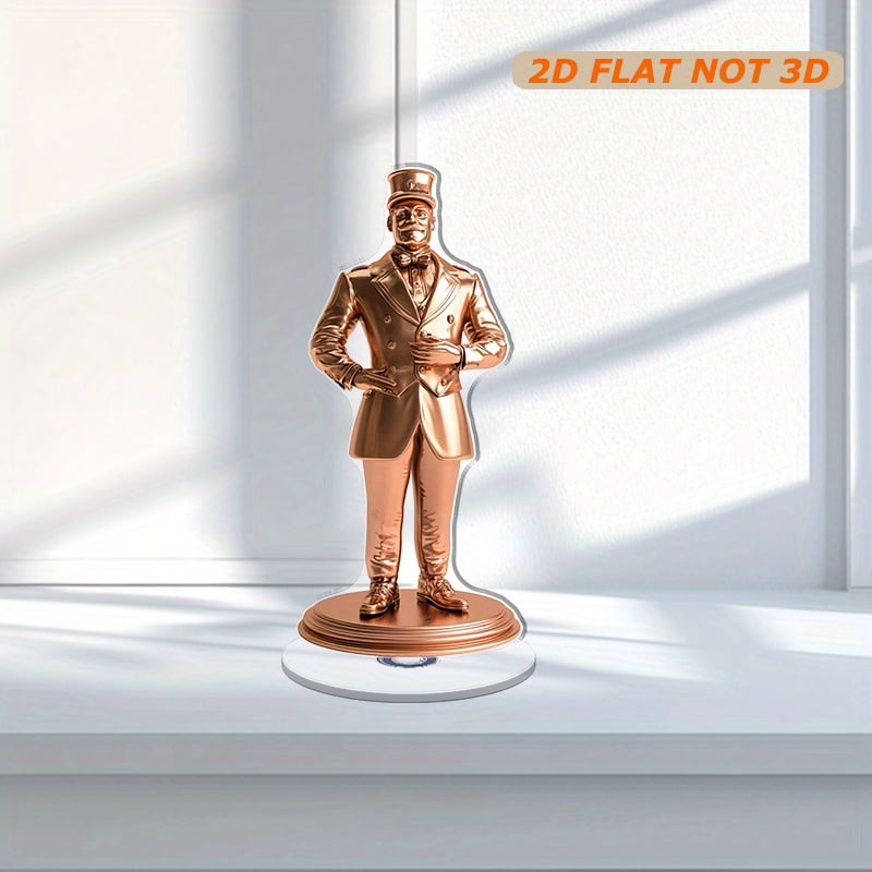 Rotating acrylic display features an ultra-realistic copper-plated ...