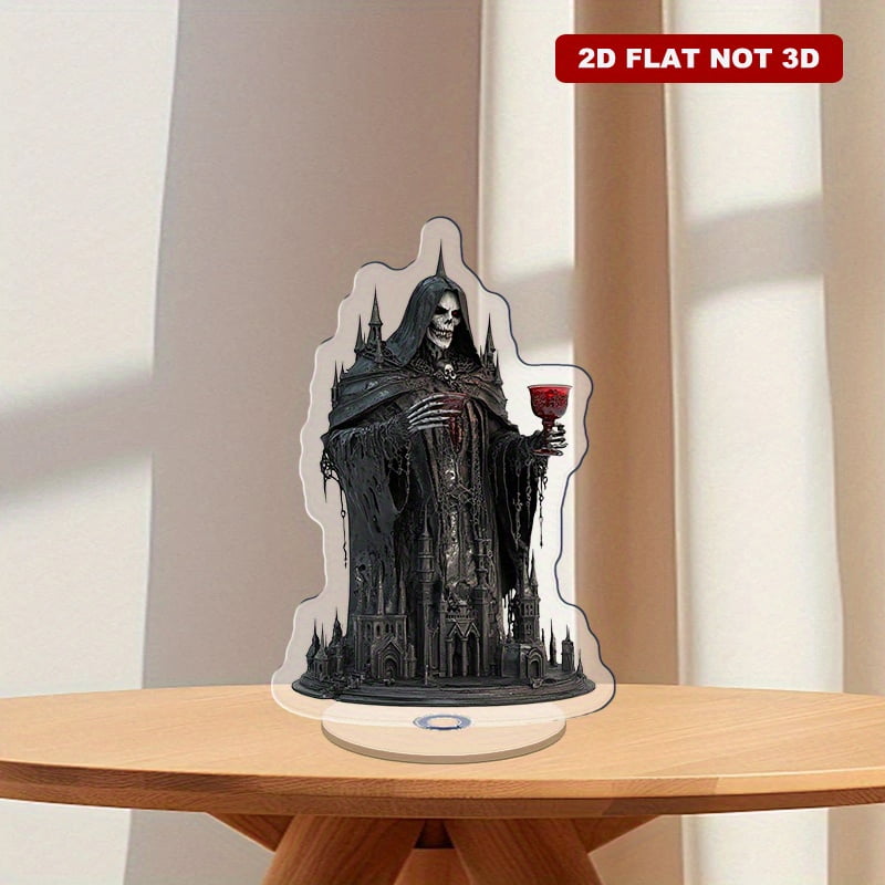 Rotating acrylic display featuring a Gothic vampire in a black cloak ...