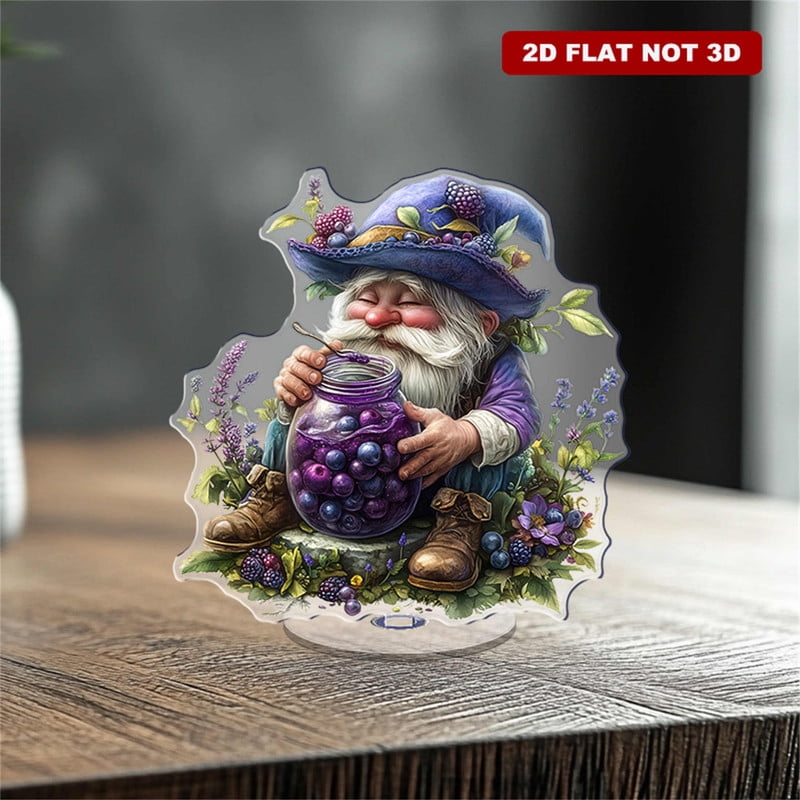 Rotating acrylic display featuring a charming dwarf with oversized ...