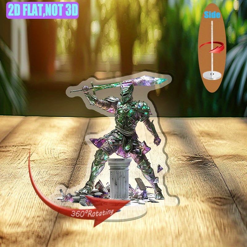 Rotating acrylic display showcases an otherworldly champion in ...