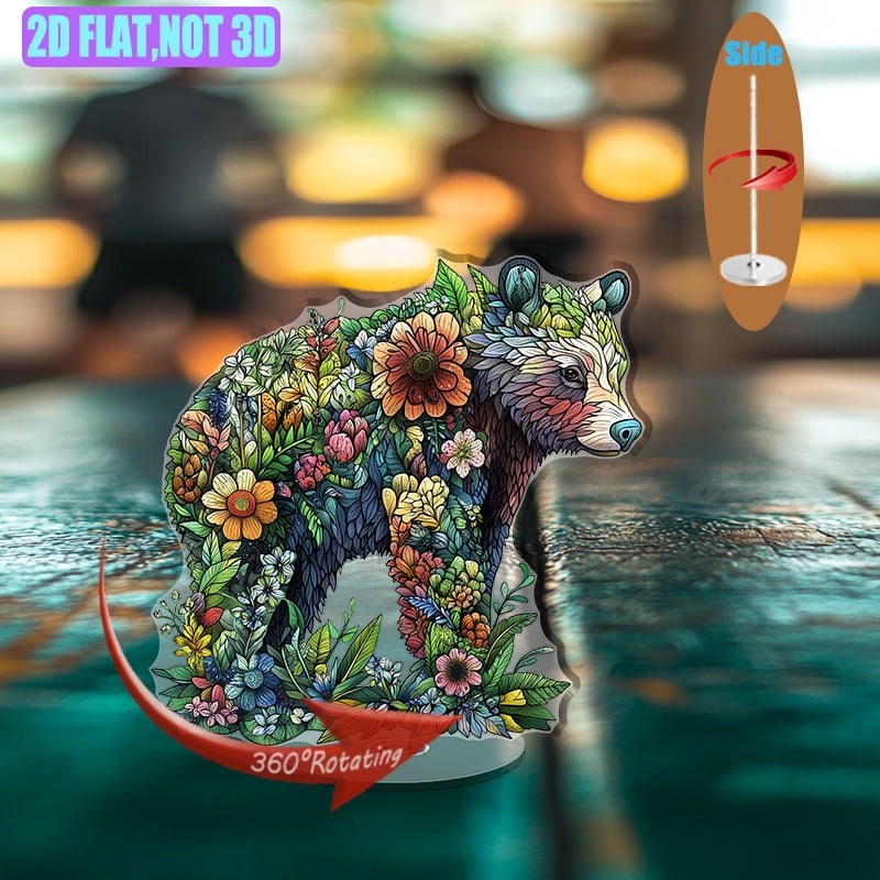 Rotating acrylic display showcasing cleverly camouflaged vibrant ...