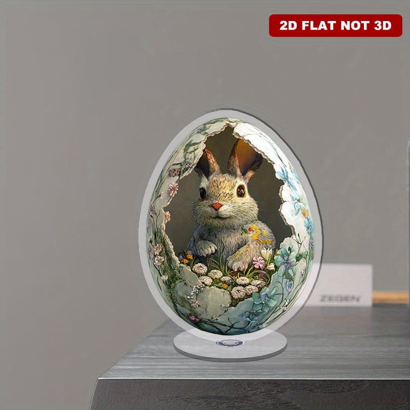 Rotating acrylic ornament featuring a vibrant floral display inside an ...