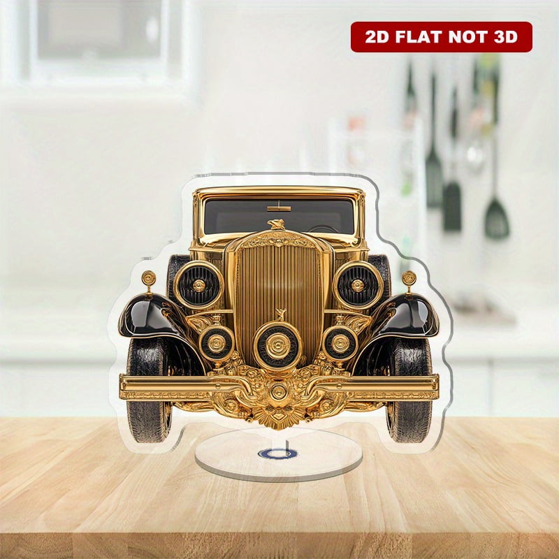 Rotating acrylic ornament featuring an ultra-realistic resin statue of ...