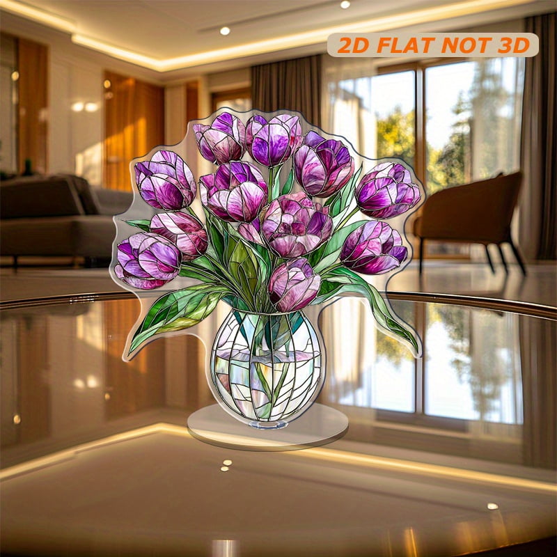 Rotating acrylic ornament featuring ultra-realistic glittering ...