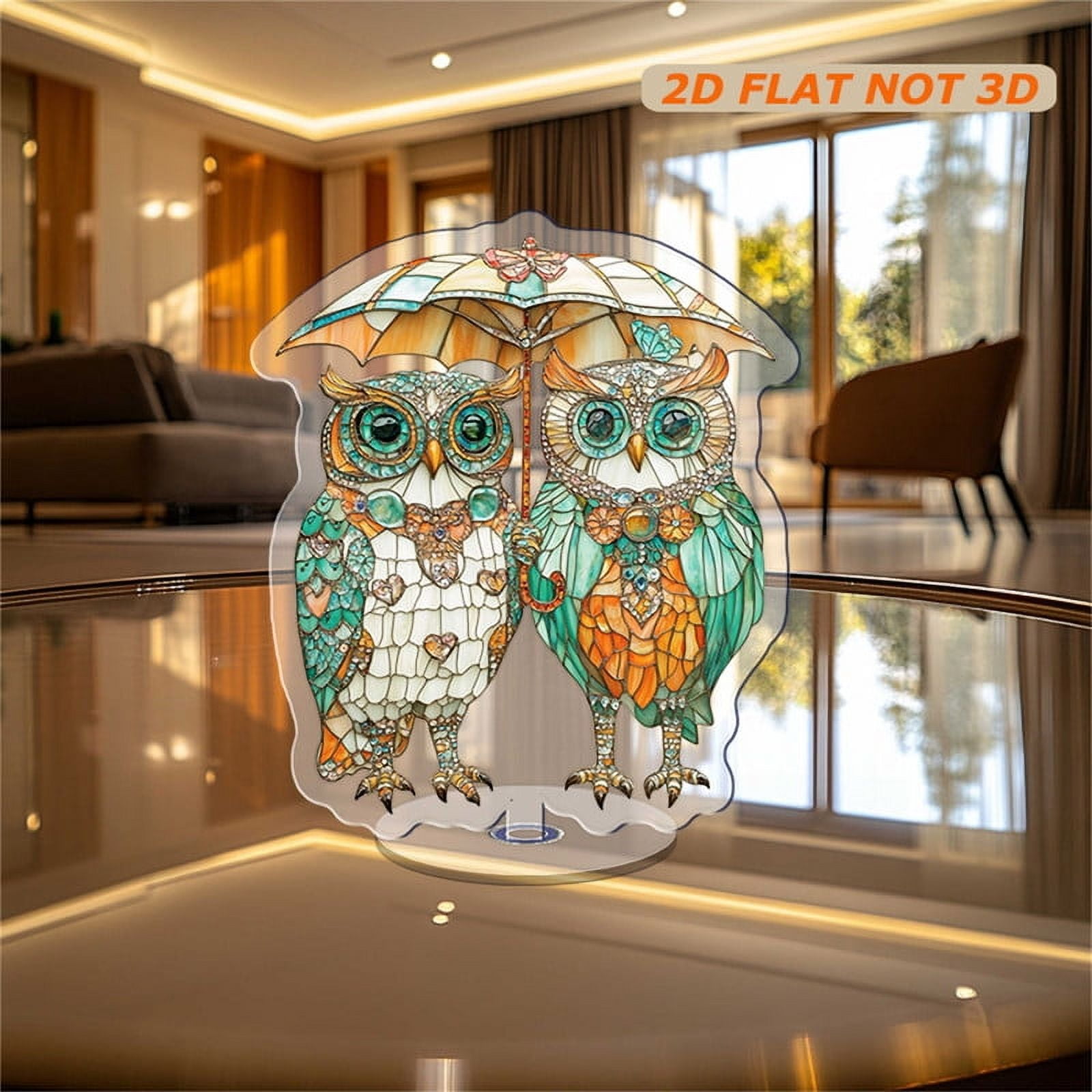 Rotating acrylic ornament showcasing ultra-realistic glittering ...
