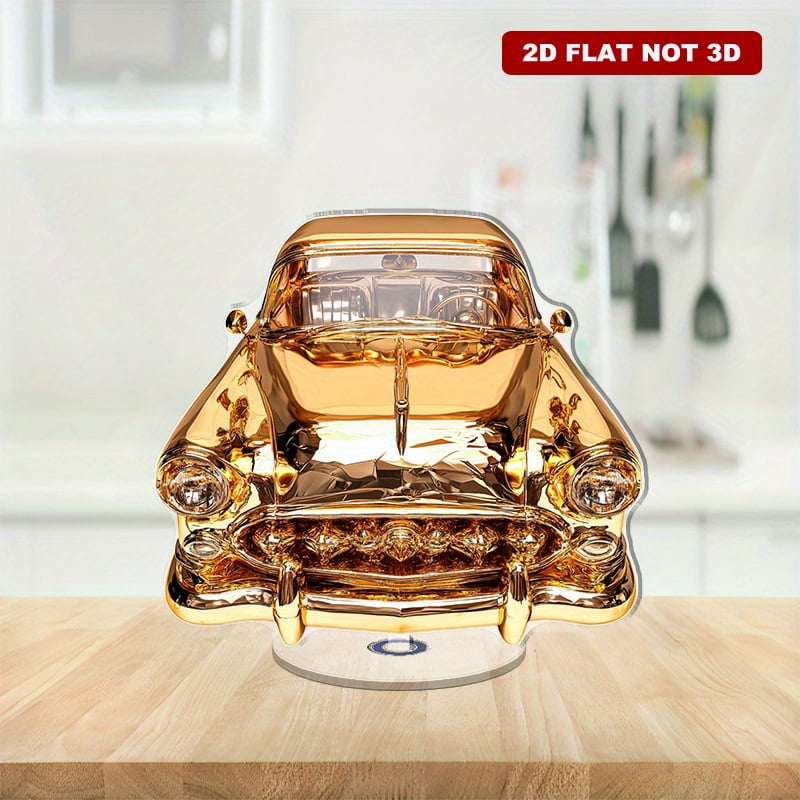 Rotating acrylic sculpture featuring an ultra-realistic resin statue of ...