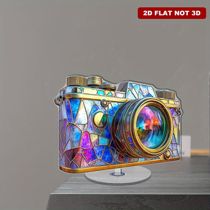 Rotating acrylic sculpture featuring ultra-realistic sparkling stained ...