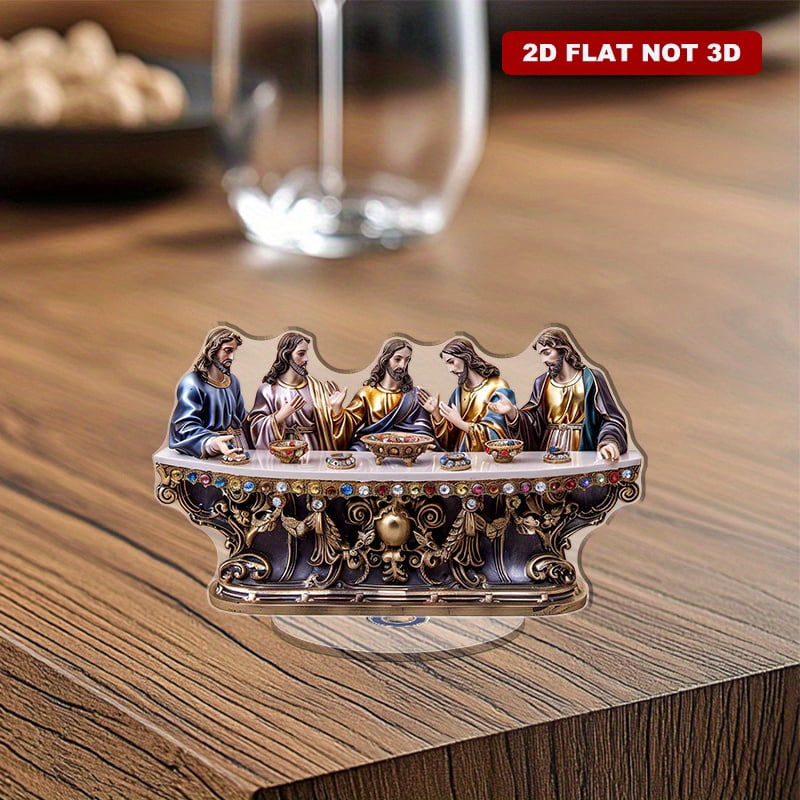 Rotating acrylic sculpture of the Last Supper featuring Victorian cast ...