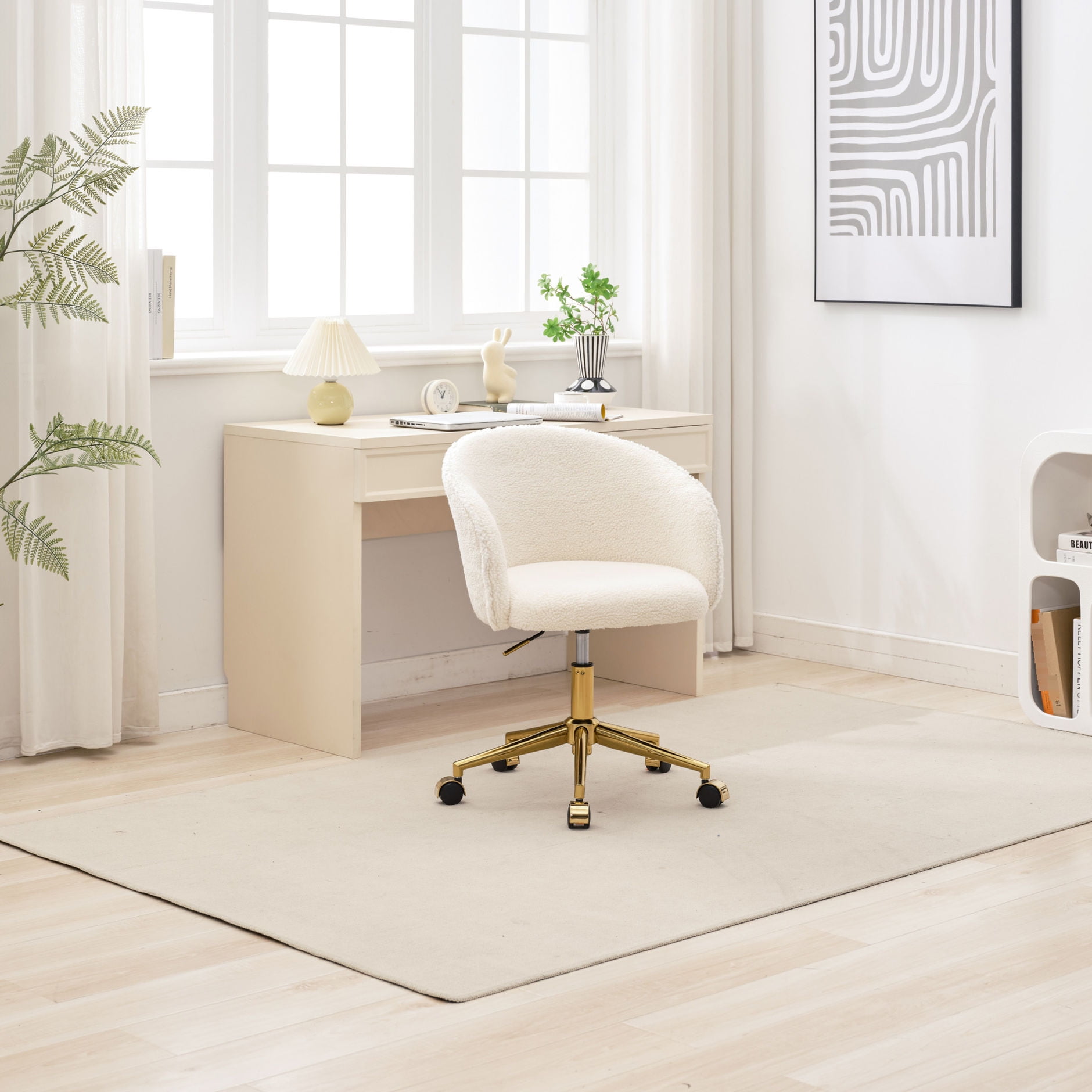 Rotating and Height Adjustable, High Back - Supportive Chair for Office ...