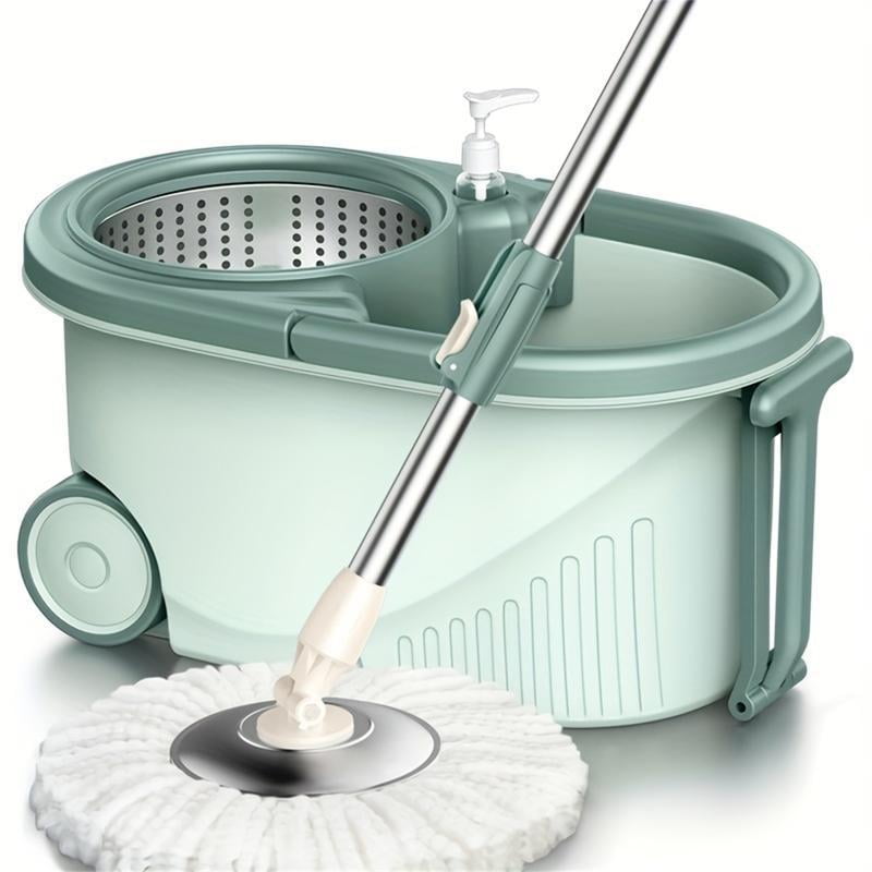 Rotating mop and bucket set, bathroom mop bucket, school bathroom ...