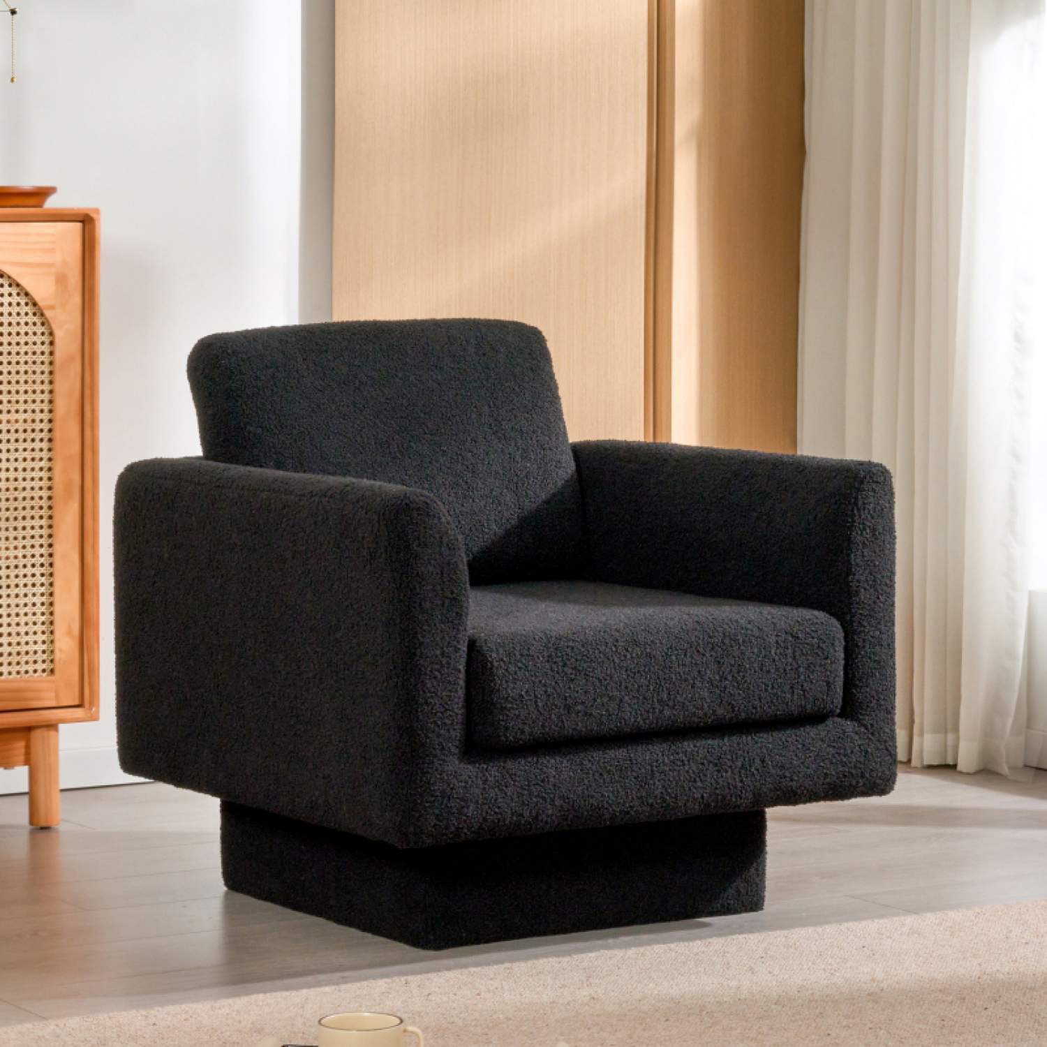 Rotating sofa, 360 degree rotating chassis, easy to turn in all ...