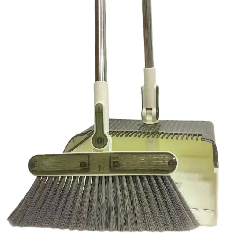 Rotating sweeping broom set wholesale household soft broom stainless ...