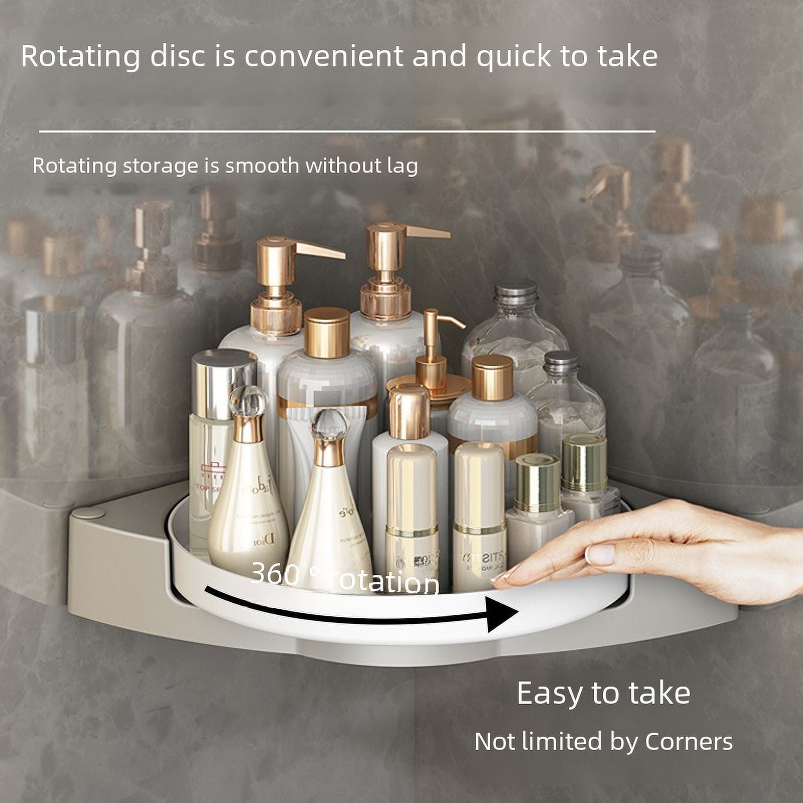 Rotating toilet triangle rack wall-mounted bathroom toilet non-punching ...